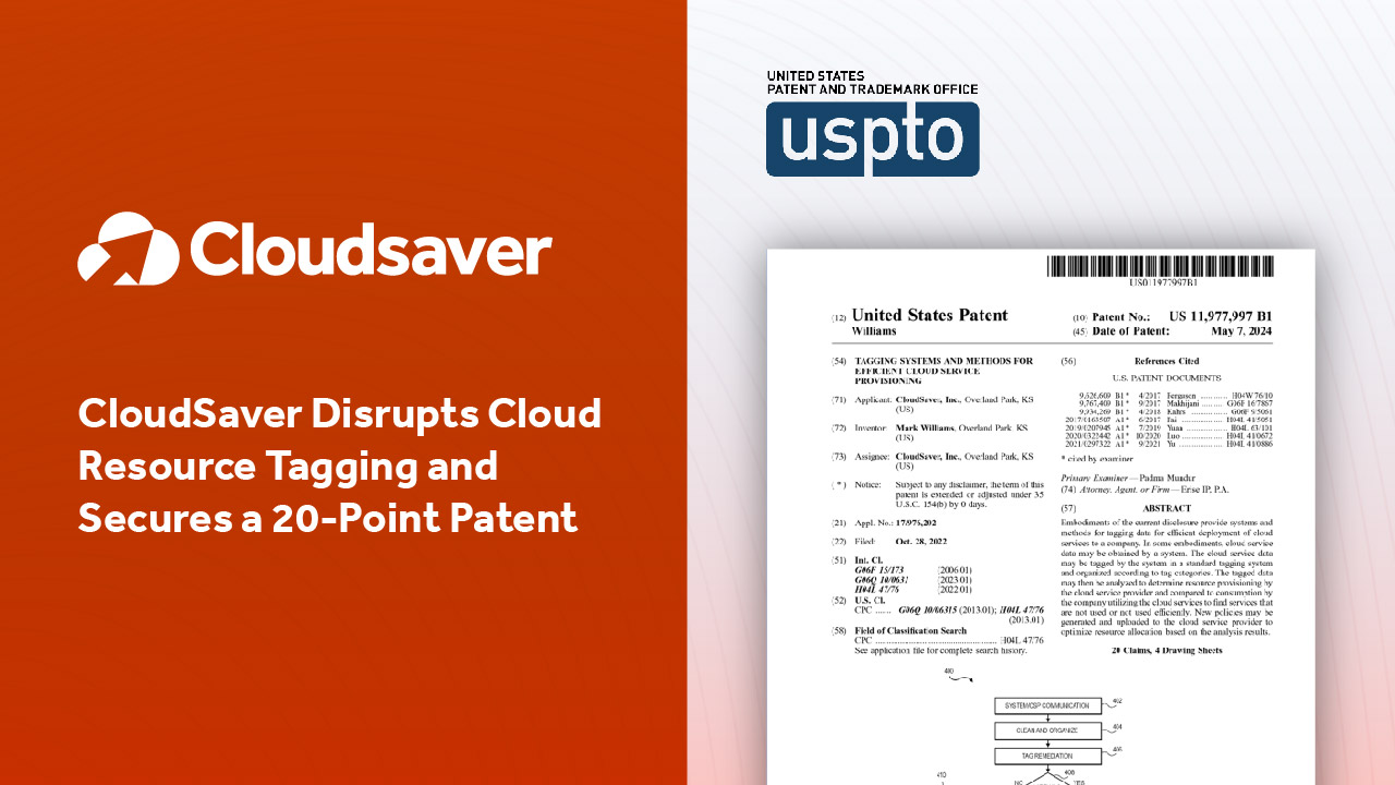 CloudSaver Secures a 20-Point Patent