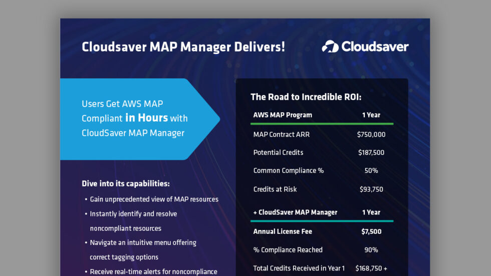 Cloudsaver MAP Manager Delivers - Cloudsaver.com
