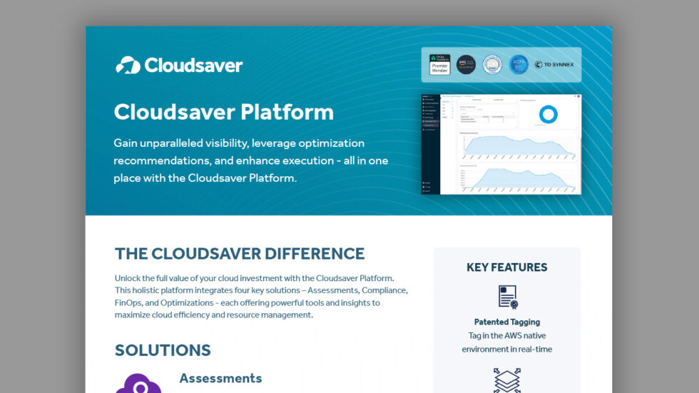 The Cloudsaver Platform - Cloudsaver.com